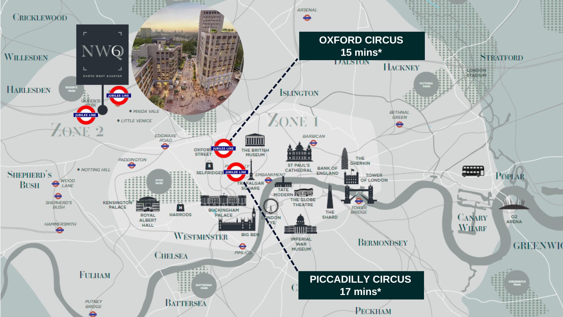 英國西倫敦 Zone 2 雙線匯聚多元配套屋苑 North West Quarter - Zagdim 宅點海外